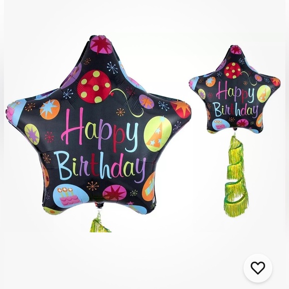 Anagram Party Supplies Vibrant Starshaped Birthday Balloons Party